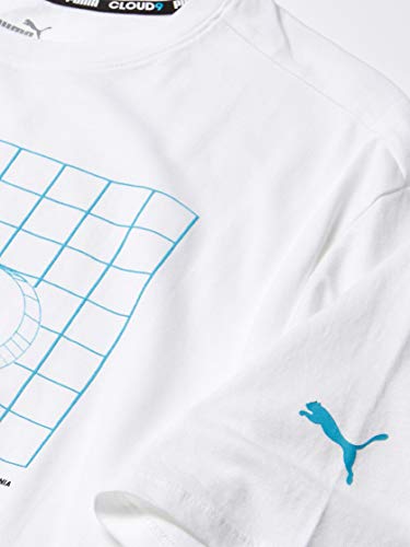 Puma Women's x CLOUD9 Blueprint Tee, White, S