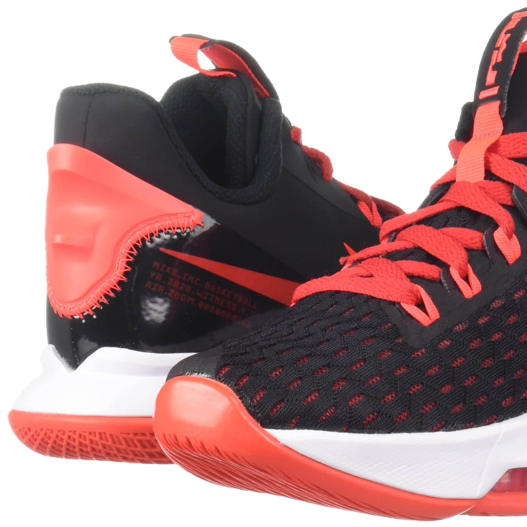 Nike Mens Lebron Witness V CQ9380 005 - Size 14 Black/Bright Crimson