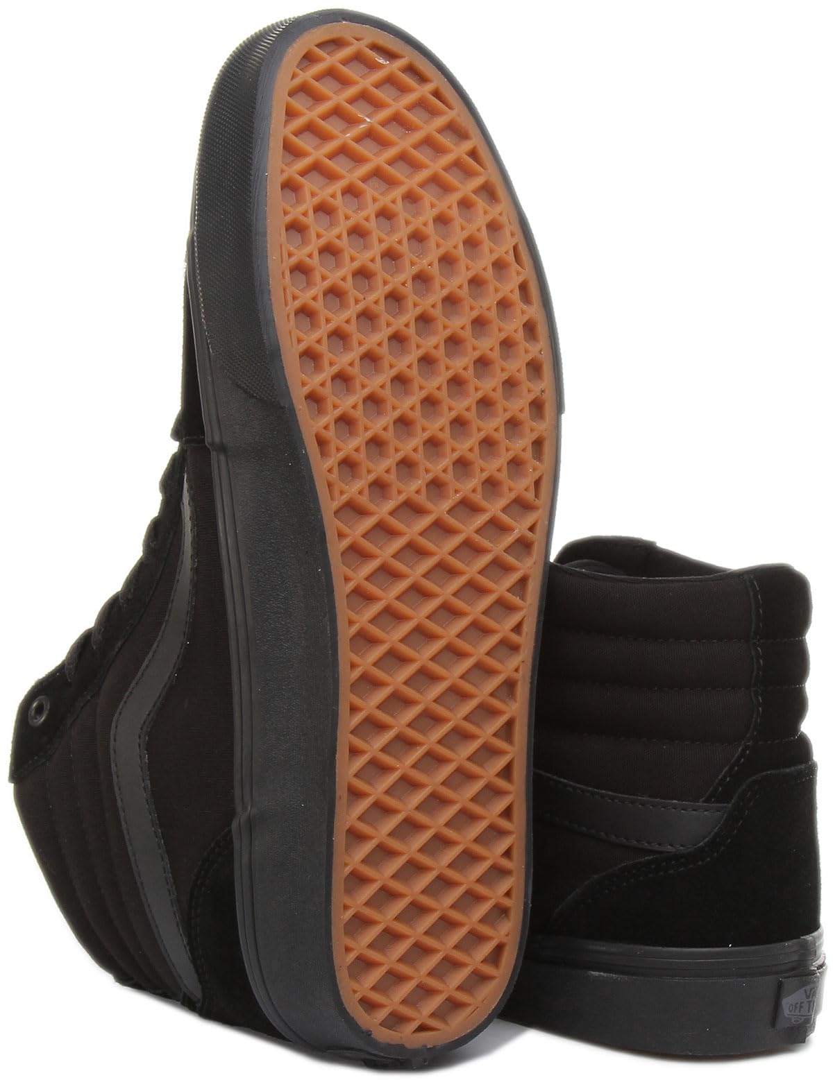 Vans Men's Hi-Top Trainers Sneaker, Suede Canvas Black Black, 12