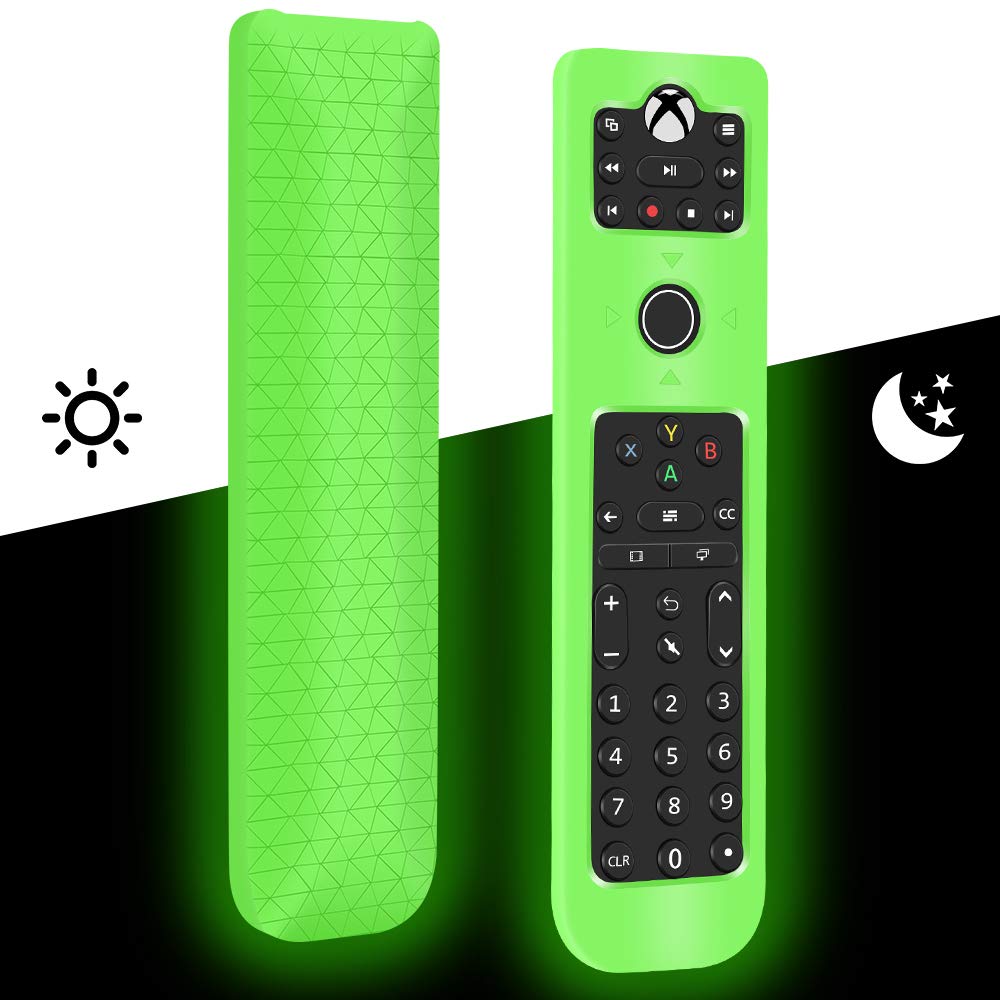 Silicone Protective Case for PDP Gaming Multipurpose Talon Media Remote Control Xbox One Blu-Ray Streaming Media,Shockproof Remote Case Holder for PDP Xbox One Remote Back Cover Case-Glowgreen