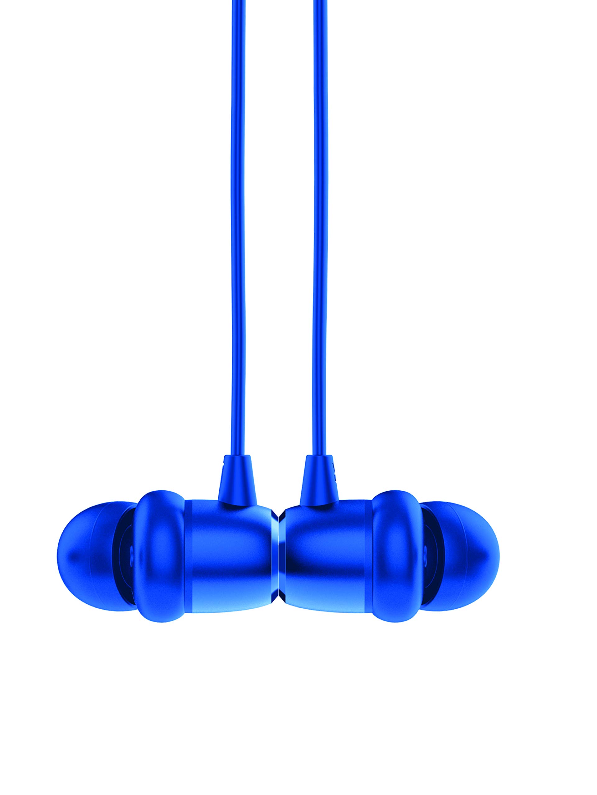 OontZ BudZ Bluetooth Wireless Earbuds, Waterproof, Superior Sound Deep Bass, Noise Cancelling Bluetooth Headset with Microphone, 8 Hours, IPX7 (Blue)