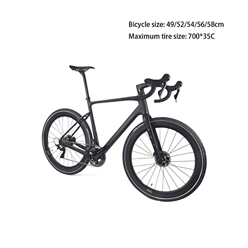 Wonzonezxc Bicycle Road Bike with Carbon Fiber Lightweight Disc Brakes