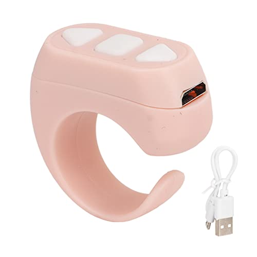 Remote App Page Turner, Ergonomic ABS Phone Remote Control for Watching TV (Pink)