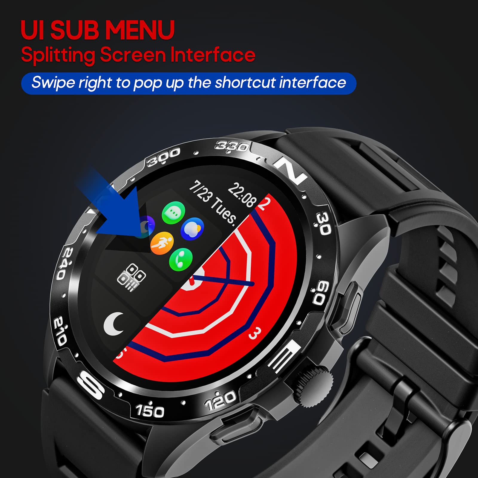 ZKCREATION Smart Watch Answer Call Fitness Tracker for Android iOS Phones Smartwatch for Women Men
