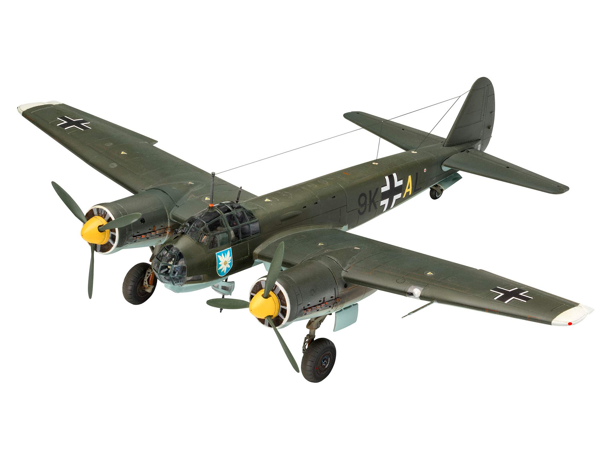 Revell RV04972 Junkers Ju88 A-1 Battle of Britaon 1:72 Plastic Model kit, Unlackiert