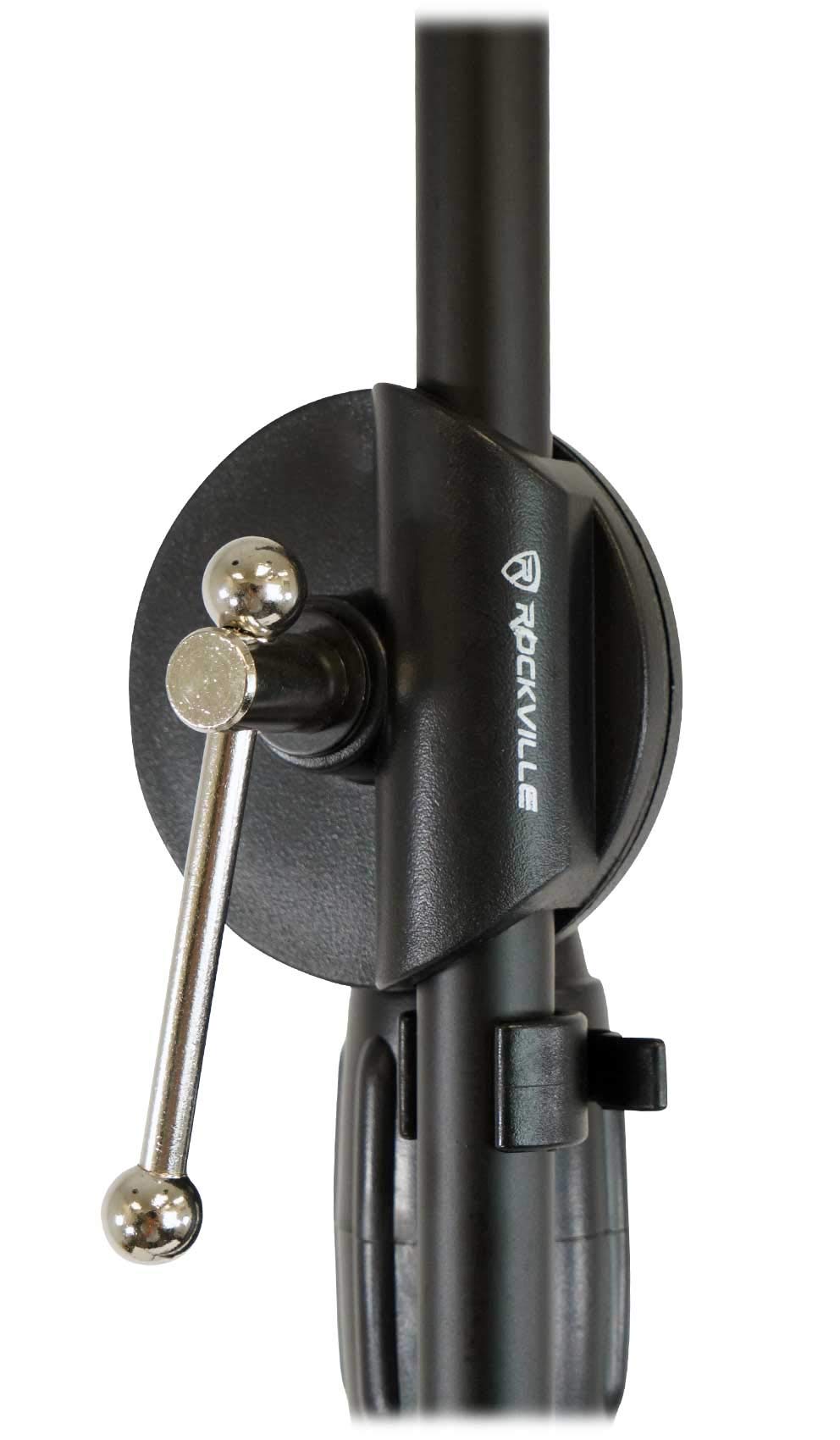 Rockville GIGSTAND Dual Microphone Stand with (2) Mic Clips and Detachable Boom