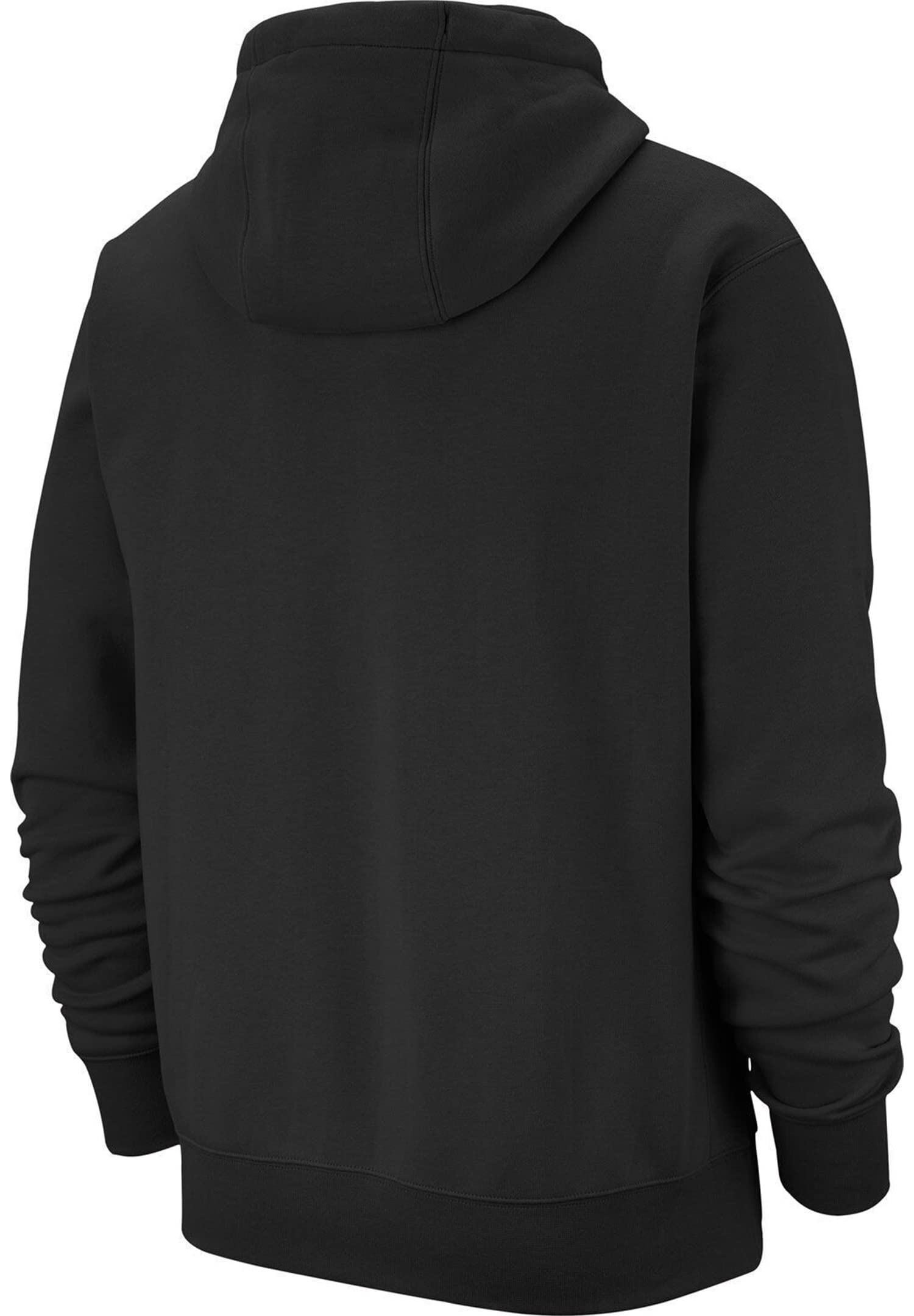 NIKE Pull Over Hoodie, Black/Black/White, Large-T