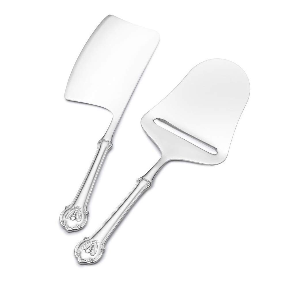 Wallace Napoleon Bee 2-Piece 18/10 Stainless Steel Cheese Set,Silver