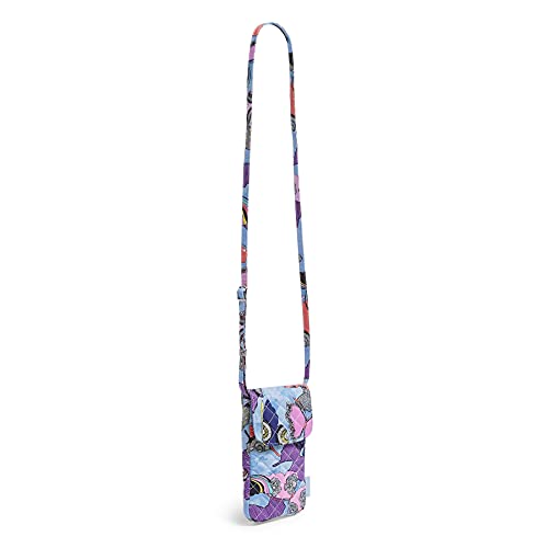 Vera Bradley Women's Cotton Carson Cellphone Crossbody Purse, Butterfly By - Recycled Cotton, One Size