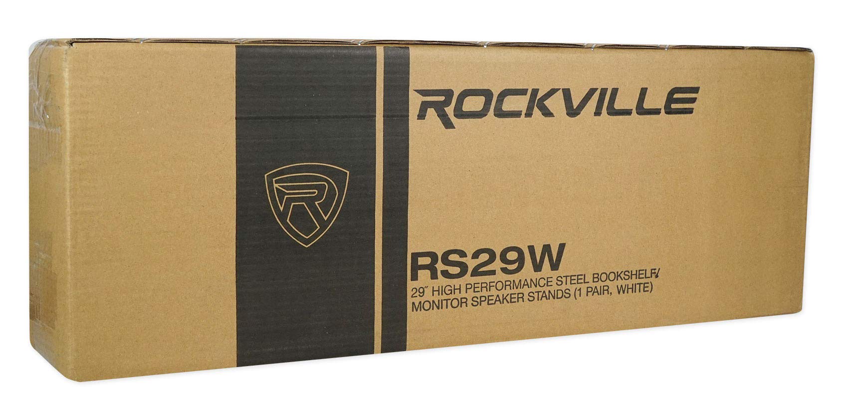 ROCKVILLE Pair RS29W 29" Steel Bookshelf Speaker/Studio Monitor Stands-White V2