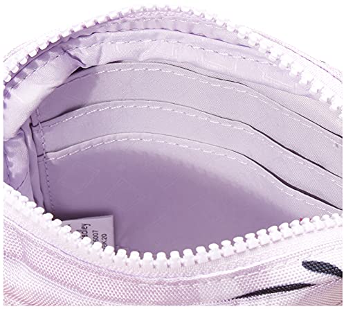 Vera Bradley Women's Recycled Lighten Up Reactive Convertible Belt Bag Sling Crossbody Bag, Lavender Butterflies, One Size