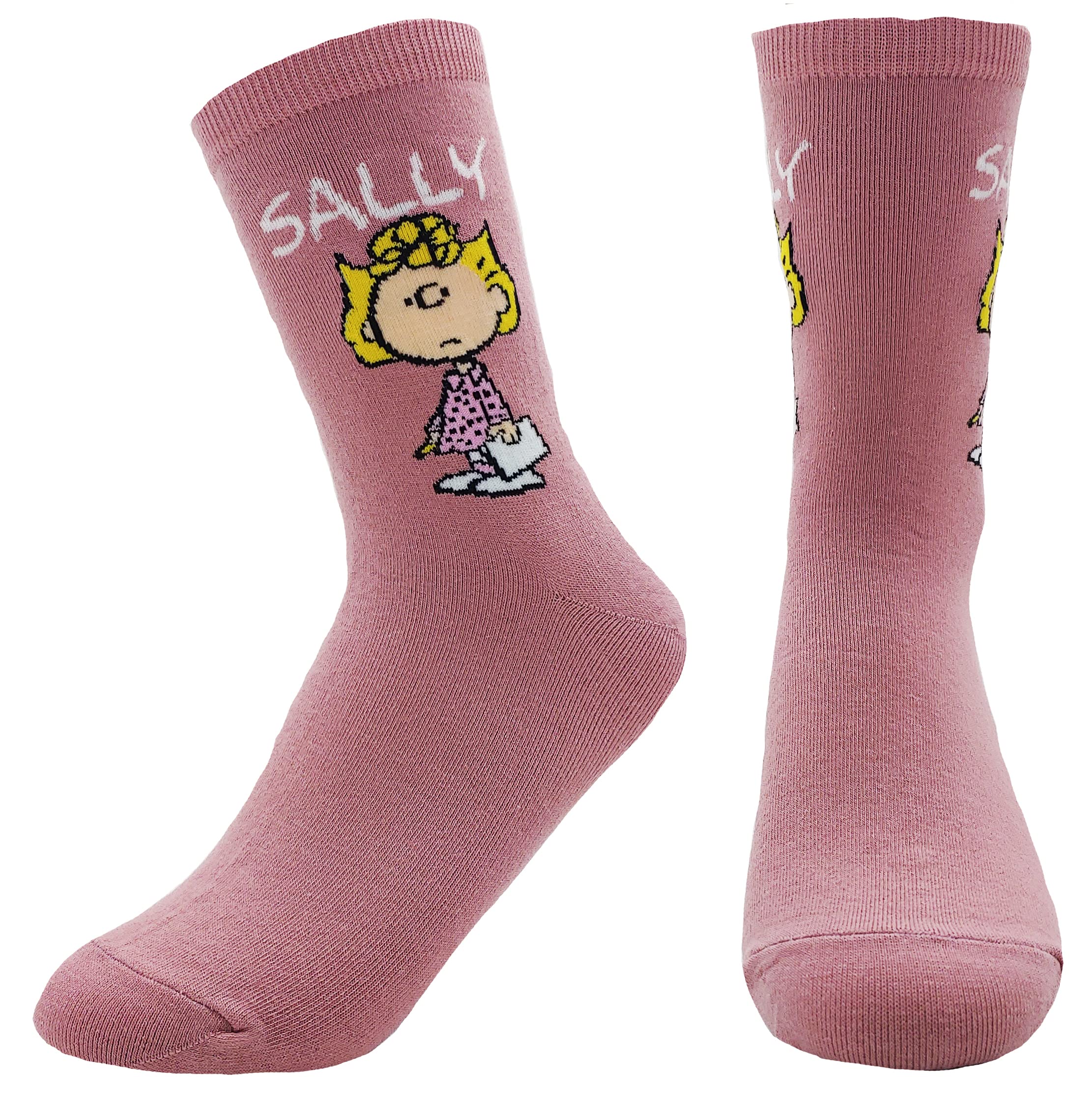 Worldlook Women's Comic Character Dog Peanuts Socks Cotton Blend (Non Slip Sneakers)