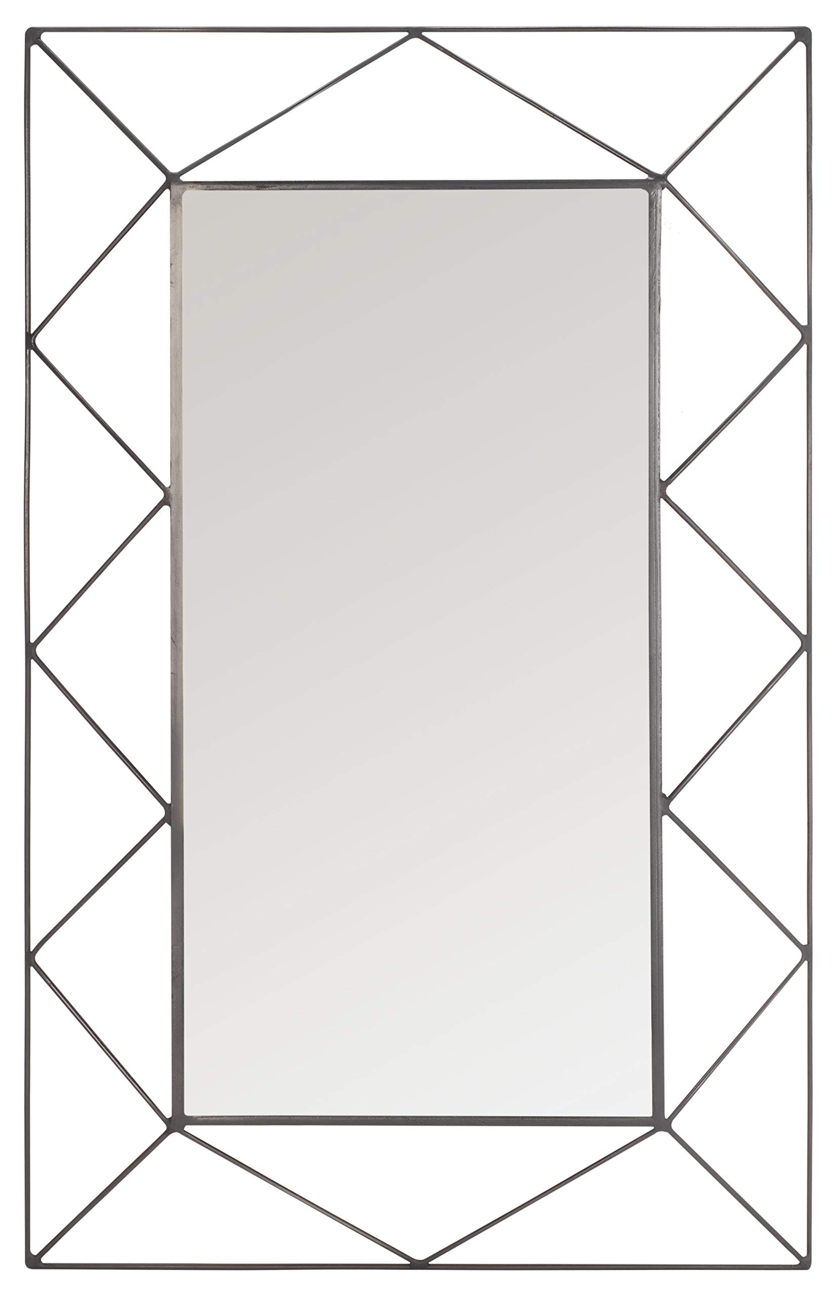 Safavieh Home Heath 47-inch High Brass Rectangle Decorative Accent Mirror