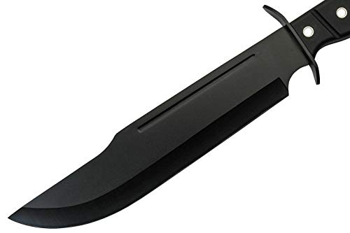 SZCO SUPPLIES 15"" Backyard Bowie Knife, black (211514-PL)