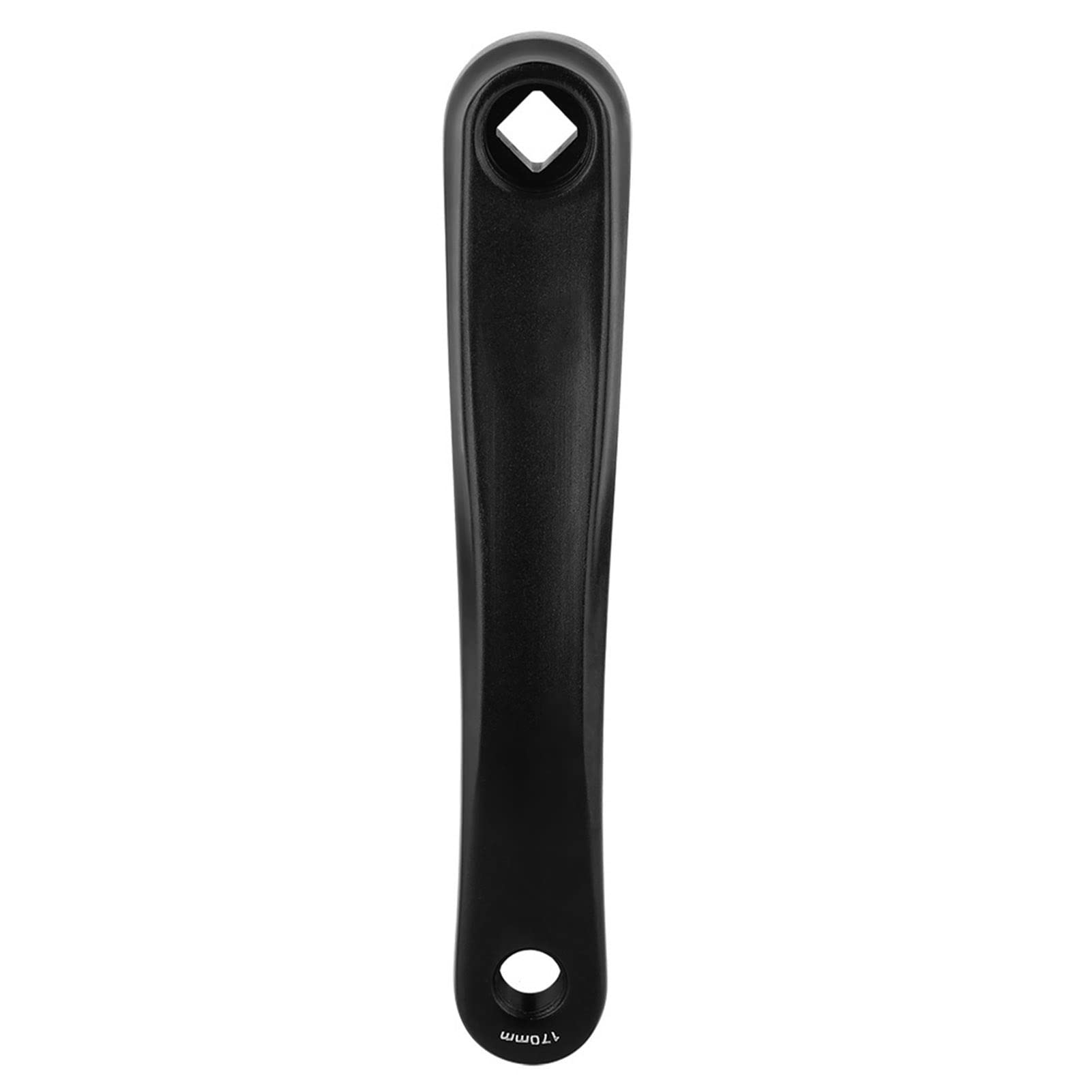 ZPSHYD 170mm Bike Crank Arm, Bicycle Left Crank Hand, Aluminum Alloy Left Single Chain Crank Arm Replacement Accessory for Mountain Bike (Silver Rhombic Hole)