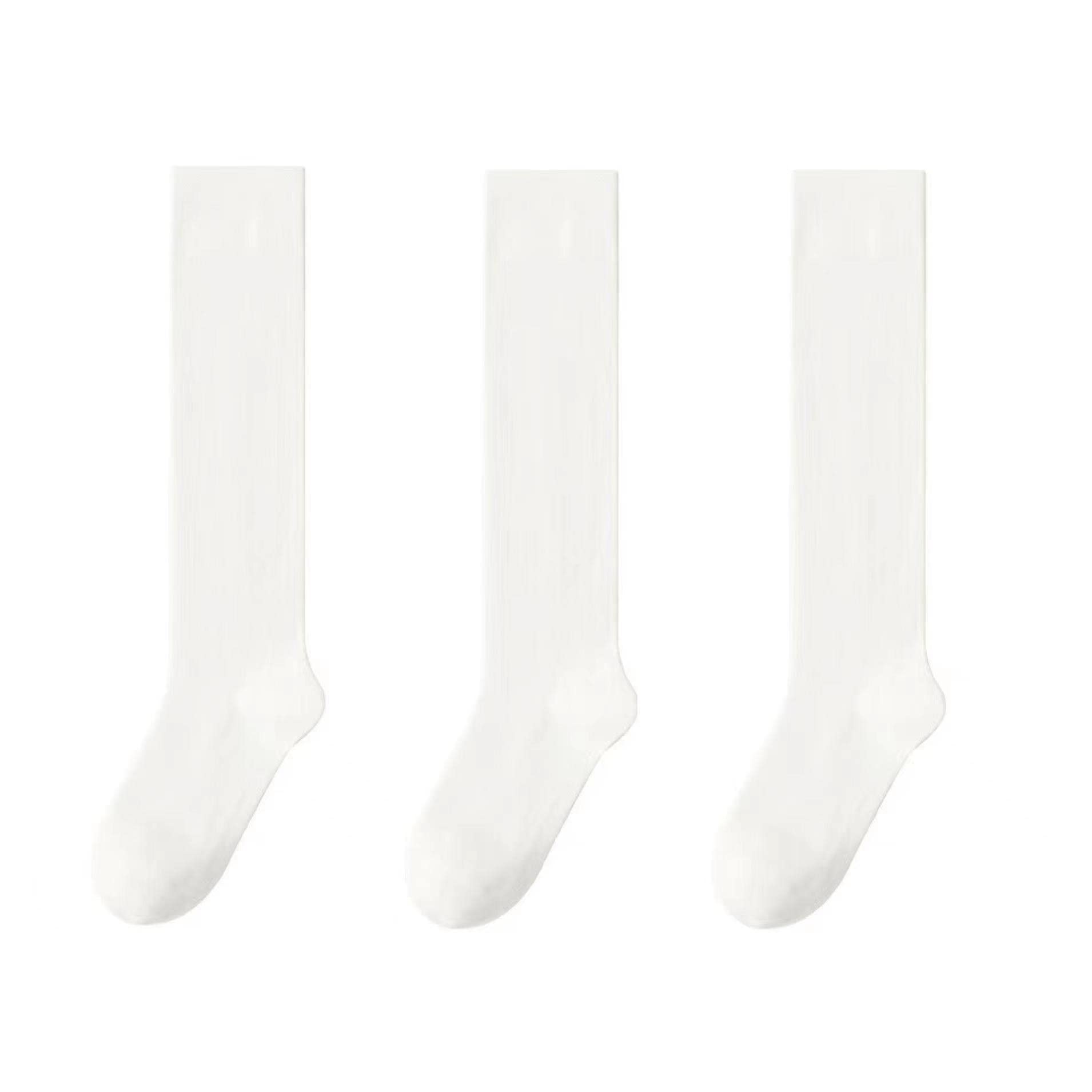 YIWAQIANLI Women's pure cotton calf socks leisure fashion socks 3 pairs(Women’s Shoe Size 5-9/9-12) (as1, numeric, numeric_12_point_5, numeric_15, regular, white)
