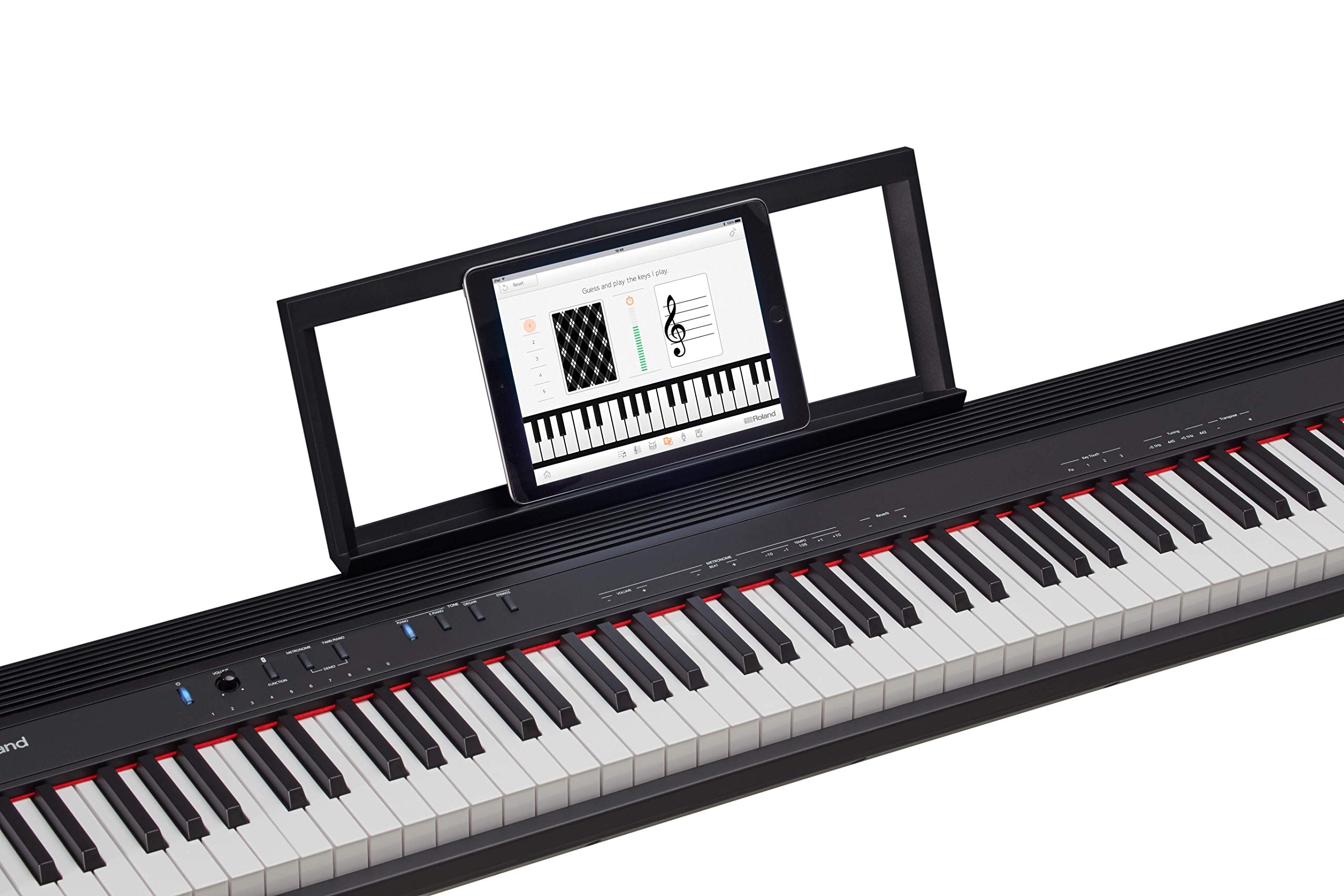 Roland GO:PIANO 88-Key Full Size Portable Digital Piano Keyboard with Onboard Bluetooth Speakers (GO-88P) (Renewed)