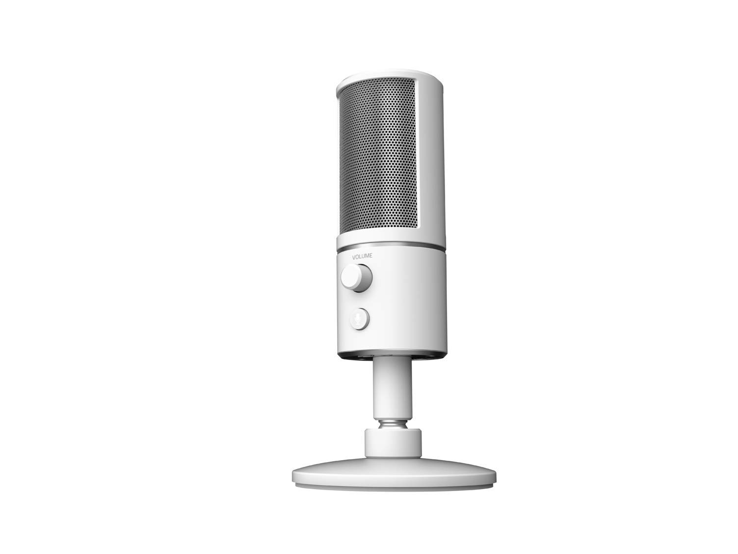 Razer seiren x USB Streaming Microphone Professional Grade builtin Shock Mount supercardiod Pickup Pattern Anodized Aluminum Mercury White renewed