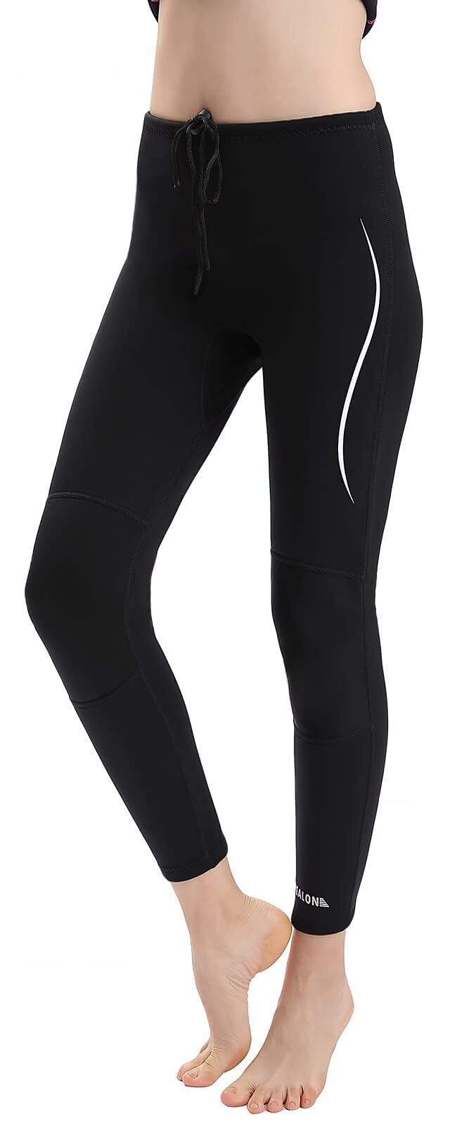 REALON Wetsuit Pants Men Womens Wet Suits Swim Tights 3mm Neoprene Swimming Leggings 2mm Long Diving Surfing Kayak Pant Keep Warm for Workout Scuba Snorkeling Canoeing Water Sports