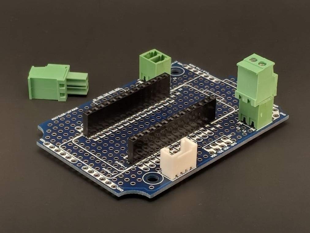 qBoxMini DIY IOT Enclosure Kit (One SMA), IOT Enclosure for Arduino MKR Feather ESP32 Cellular LoRa WiFi Board, Waterproof IP65 Enclosure with Glands, prototyping PCB and SMA Connector