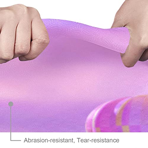 Yoga Mat, Yoga Mats for Home Workout, Workout Mat, Exercise Mats, Pilates Mat, Lavender Hot Air Balloon