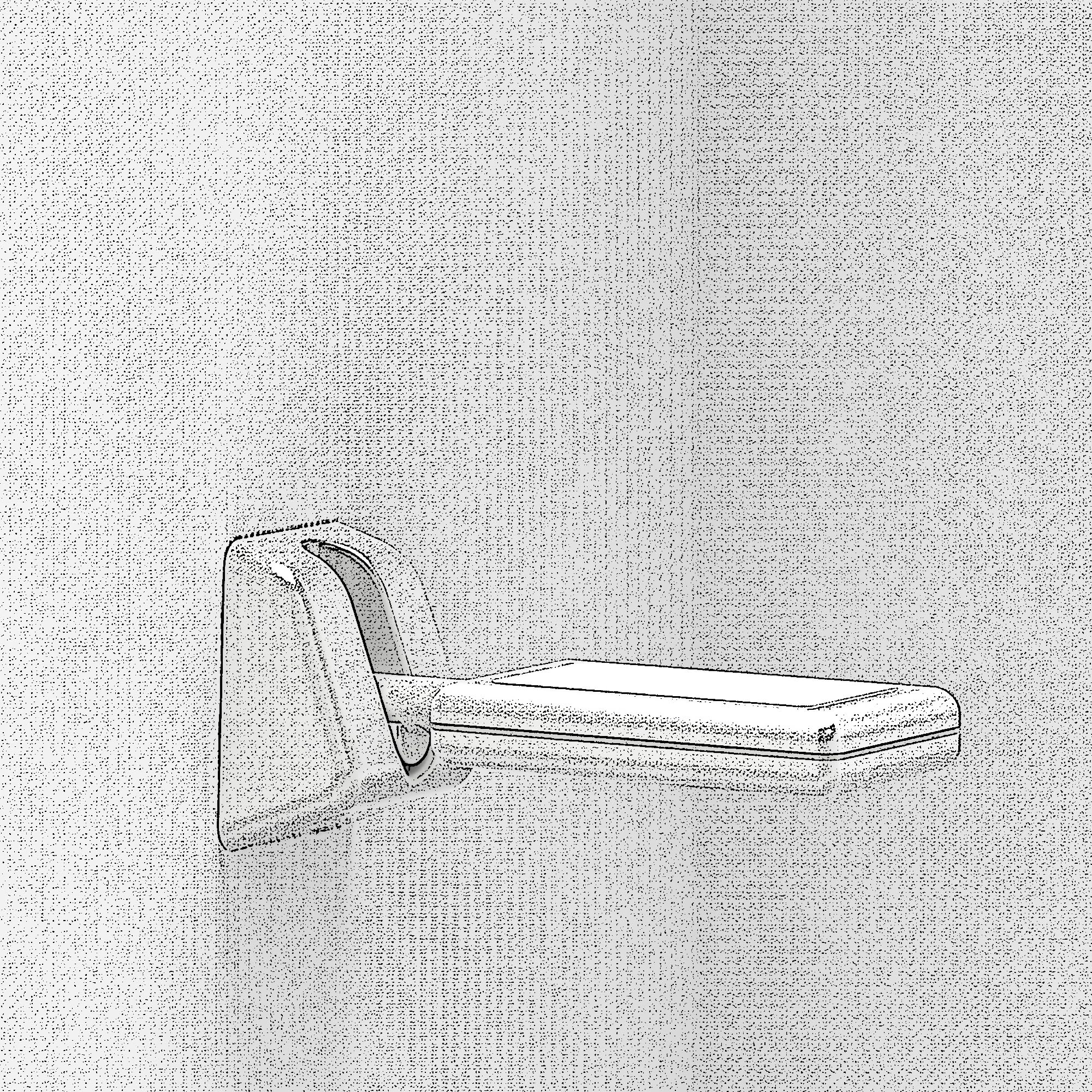 SAFETY+BEAUTY Shower Wall Foldable Foot Rest for Shaving Legs, Washing Feet, Pedal for Lacing Up Shoes, Rust-Proof, 200lbs Loading Capacity, White