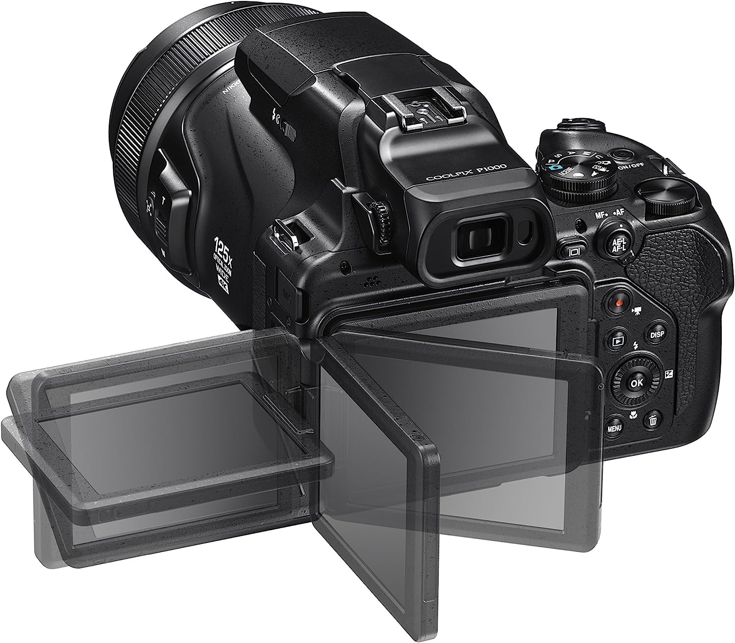 Nikon COOLPIX P1000 16.8MP Digital Camera with 3.2" LCD Black Bundle with 2X 64GB Memory Cards, Tripod, Carrying Case + More