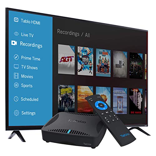 Tablo Quad HDMI [TQNS-HDMI-4B-01-CN] Over-The-Air [OTA] Digital Video Recorder [DVR] - with WiFi, Remote, Black