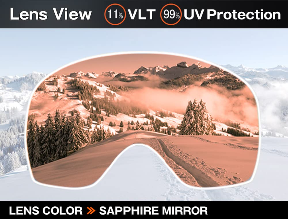 ZERO TECH BASE Replacement Lens for Smith Optics Skyline Snow Goggle Ski Snowboad