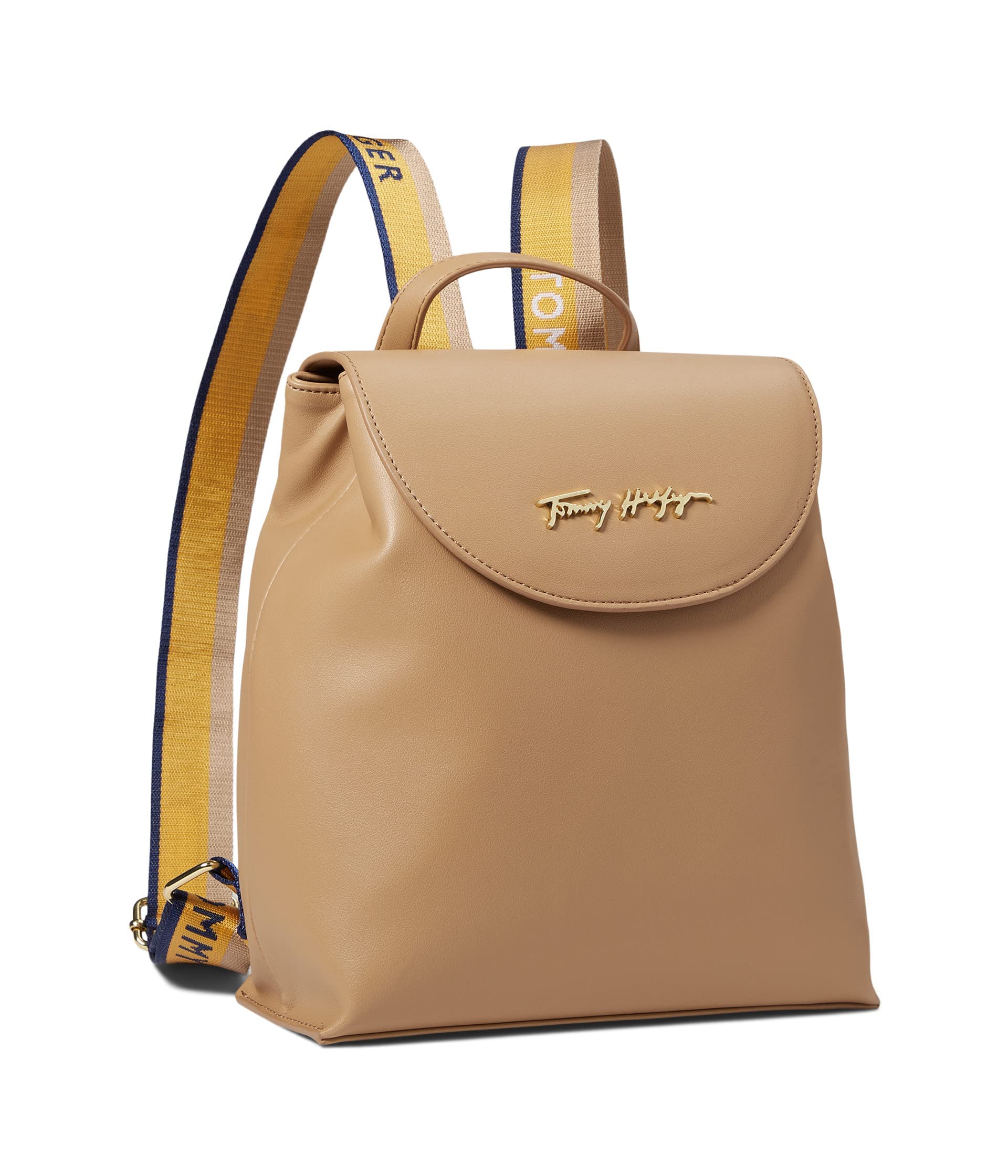 Tommy Hilfiger Rory Flap Backpack PVC Tannin One Size