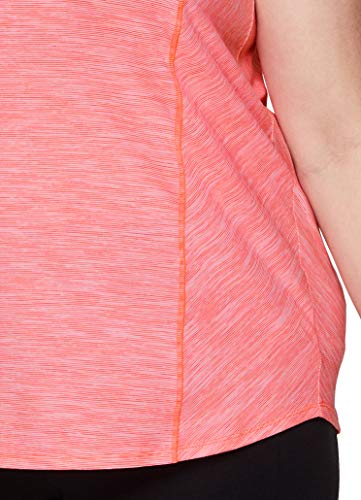 RBX Active Women's Plus Size Athletic Quick Dry Space Dye Relaxed Sleeveless Crewneck Workout Yoga Tank Top
