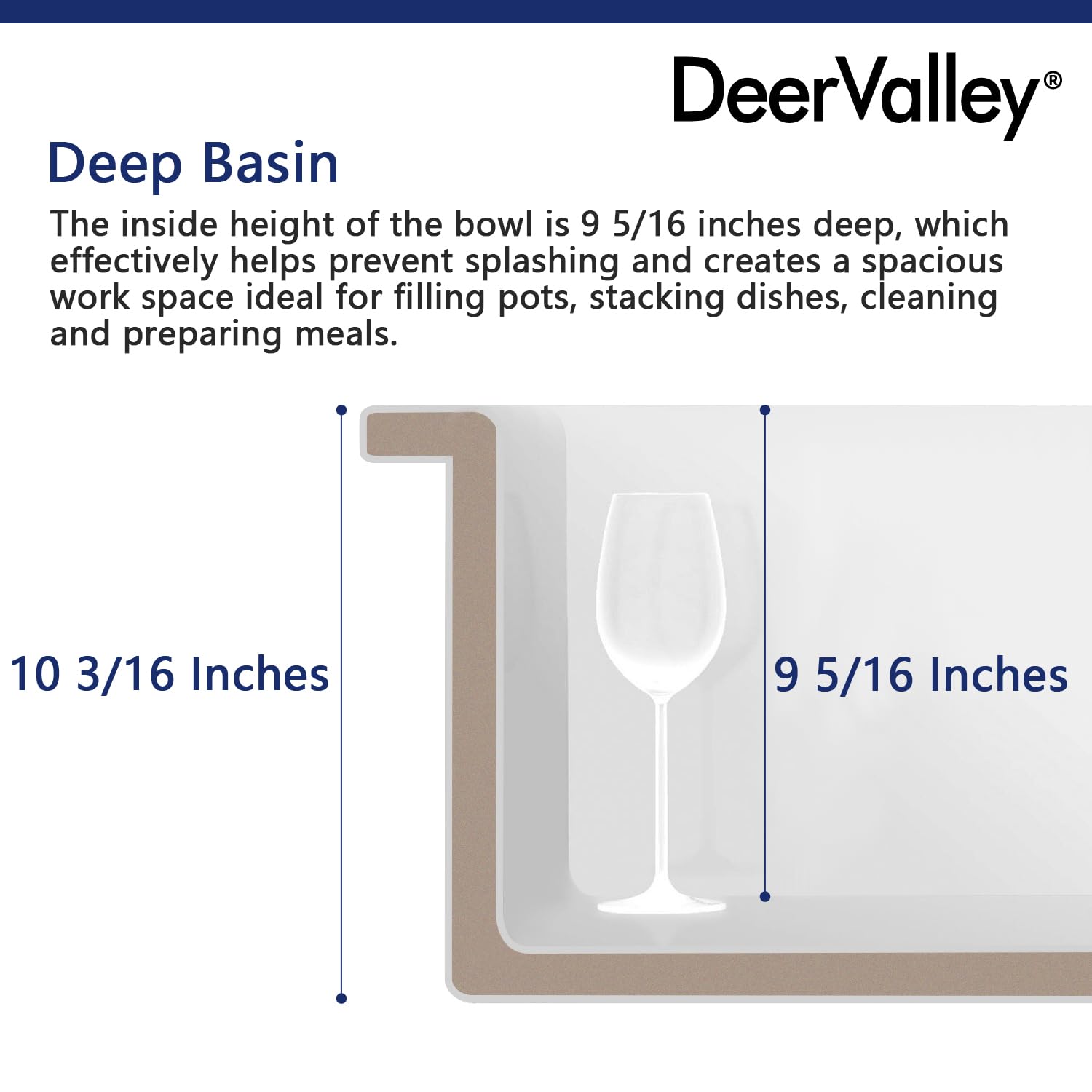 Undermount Kitchen Sink, DeerValley DV-1K513 Glen 30" L x 20" W White Single Bowl Kitchen Sink Fireclay Undermount Sink with Sink Grid and Basket Strainer