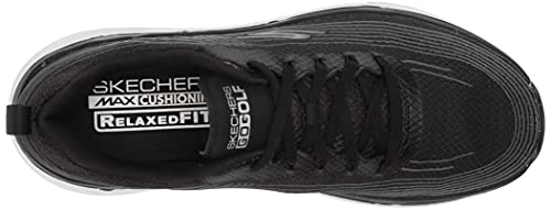 Skechers Men's Go Ultra Max Spikeless Golf Shoe, Black/White, 10.5