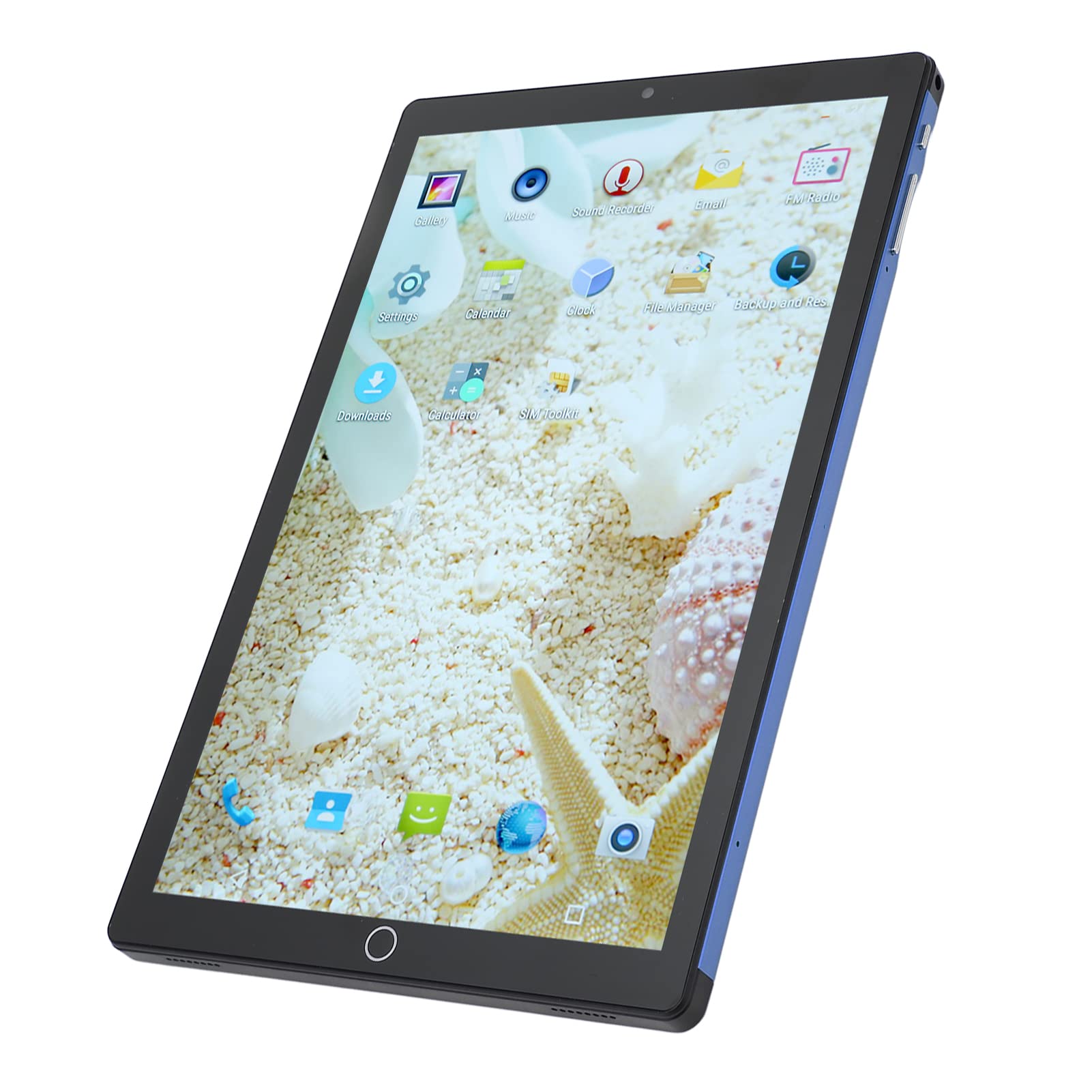 Tablet PC, 10.1in Tablet Type C Rechargeable 1920x1080 128GB ROM 6GB RAM Blue for Entertainment (US Plug)