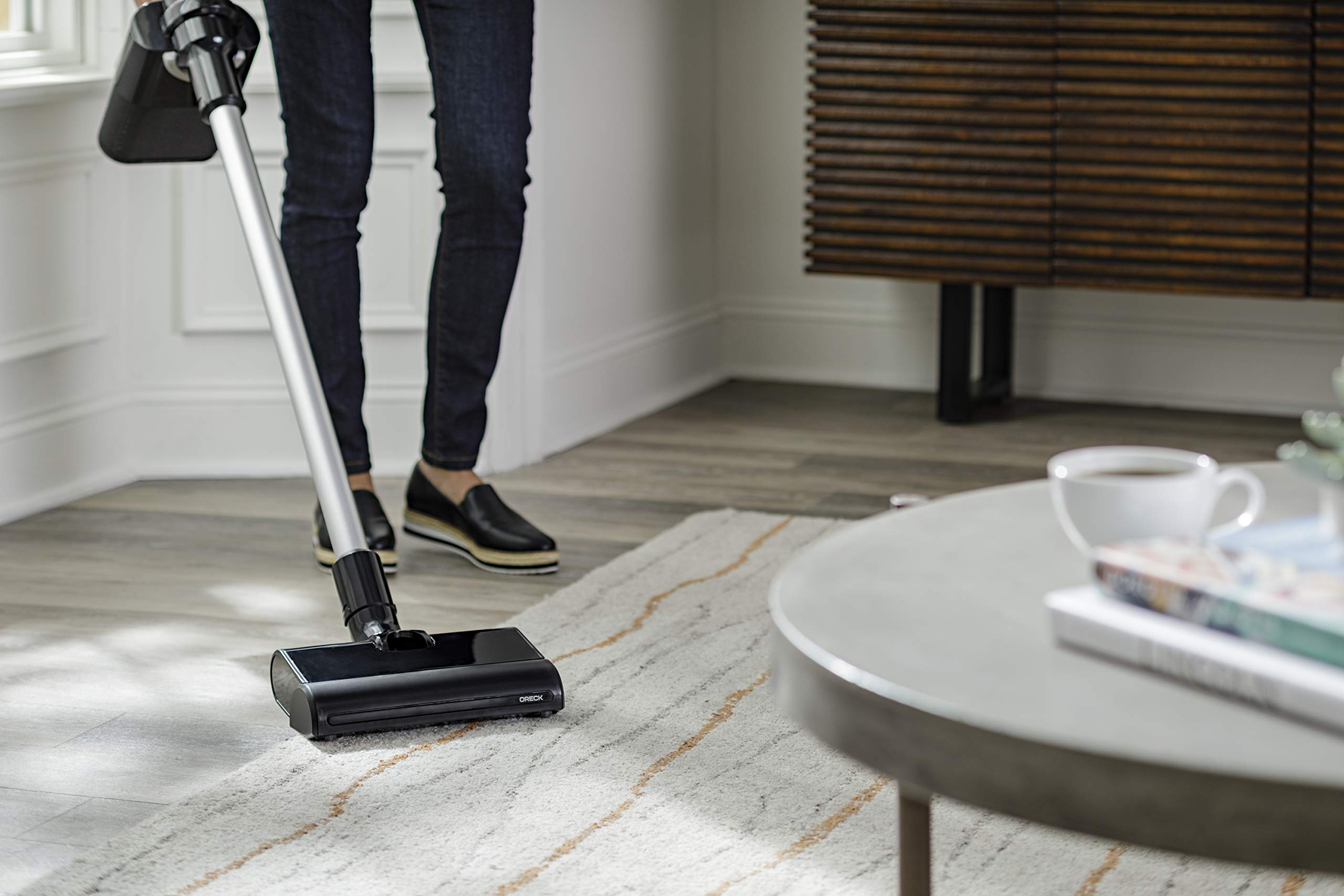 Oreck POD Cordless Stick Vacuum Cleaner, Lightweight, Bagged, Rechargeable, Black, BK51702
