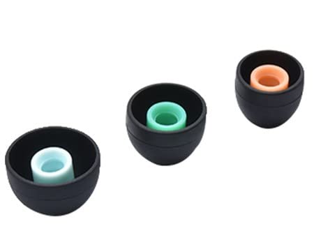 Zotech Replacement Eartips Silicone Earbuds Buds Set for Sony in-Ear Headset WF-1000XM4 WF-1000XM3 MDR-XB50AP XBA-H1 WF-XB700 WF-SP800N S/M/L, 3 Pair (Black)