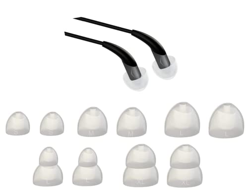 Zotech Replacement Ear Tip for Klipsch Earphone, SML 5 Sizes 5 Pair Soft Silicone Replacement Earbud Tips, Fit for Klipsch Earphone S3 S4i A5i R6i R6m X5 X6i X11i X20i