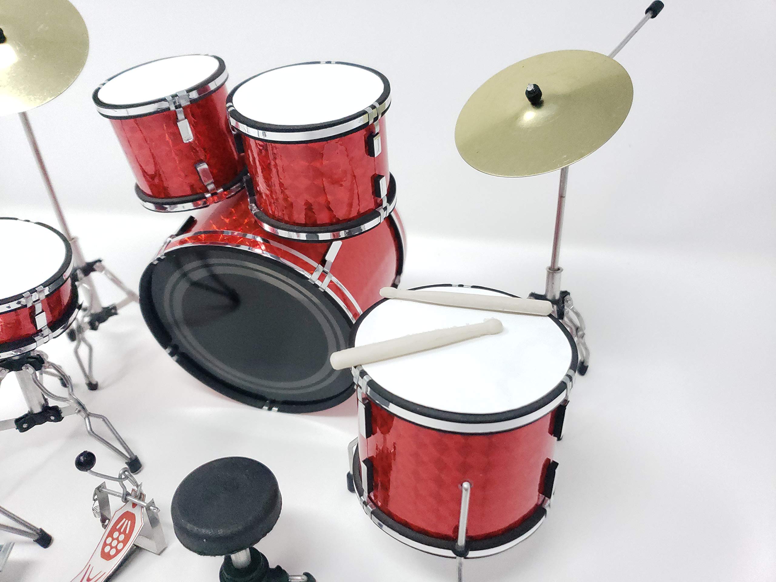 RED Miniature Drum Set Replica. For Display Only
