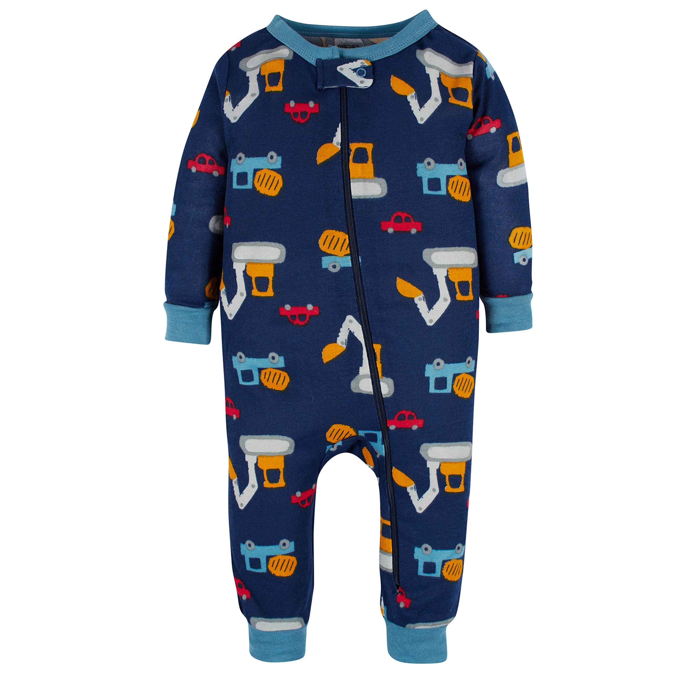 Onesies Brand Baby Boy's 3-Pack Snug Fit One-Piece Cotton Pajamas, Truck, 9 Months