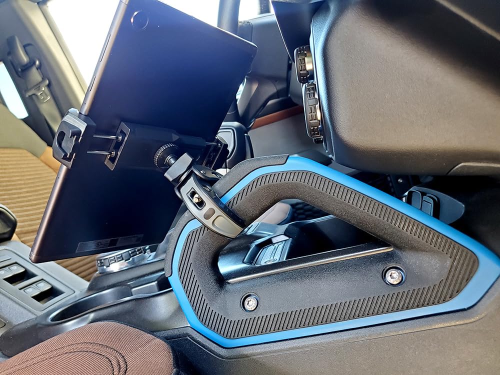 Phone mount and holder compatible with Samsung Z Fold 2 3 4 5 Pixel Fold | BIke, bicycle, car dashboard, treadmill, handlebar, elliptical, stroller, rail, handle, roundbar, golf cart
