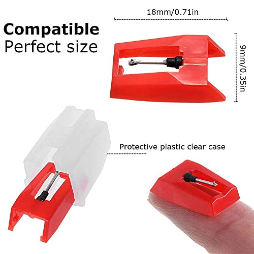 Record Player Needle, 4 Pack Universal Turntable Stylus Replacement Needles, Phonograph Needles for ION Jenson Crosley Victrola Sylvania