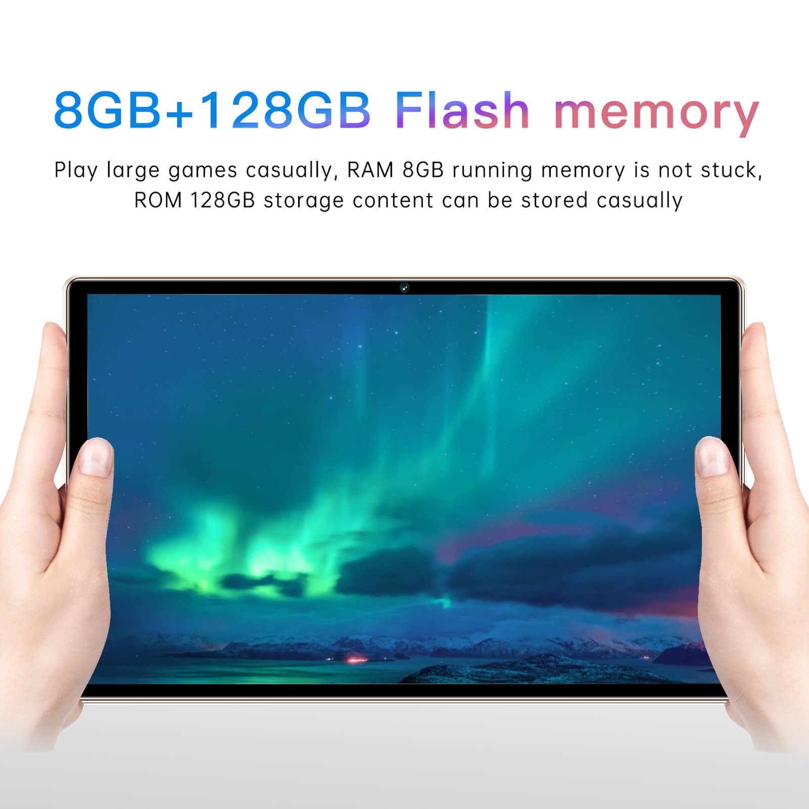Septpenta 10in Table, Android 11 Tablets, 8G RAM 128G ROM, 128GB Expand, 1200X1920 FHD Large Screen, Built in 7000mAh Lithium Battery, Dual Speaker, Bluetooth, WiFi, Dual Camera, GPS, Blue(US)