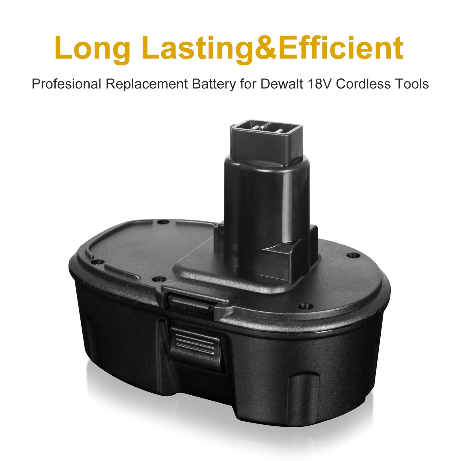 Orstaimer 3.5Ah Ni-CD Battery Replacement for Dewalt 18 Volt Battery XRP DE9096 DE9098 DW9095 DW9096 DW9098 DE9503 DC9099 dc9098 DE9039 DE9095 Compatible with 18V Cordless Power Tools 2Packs
