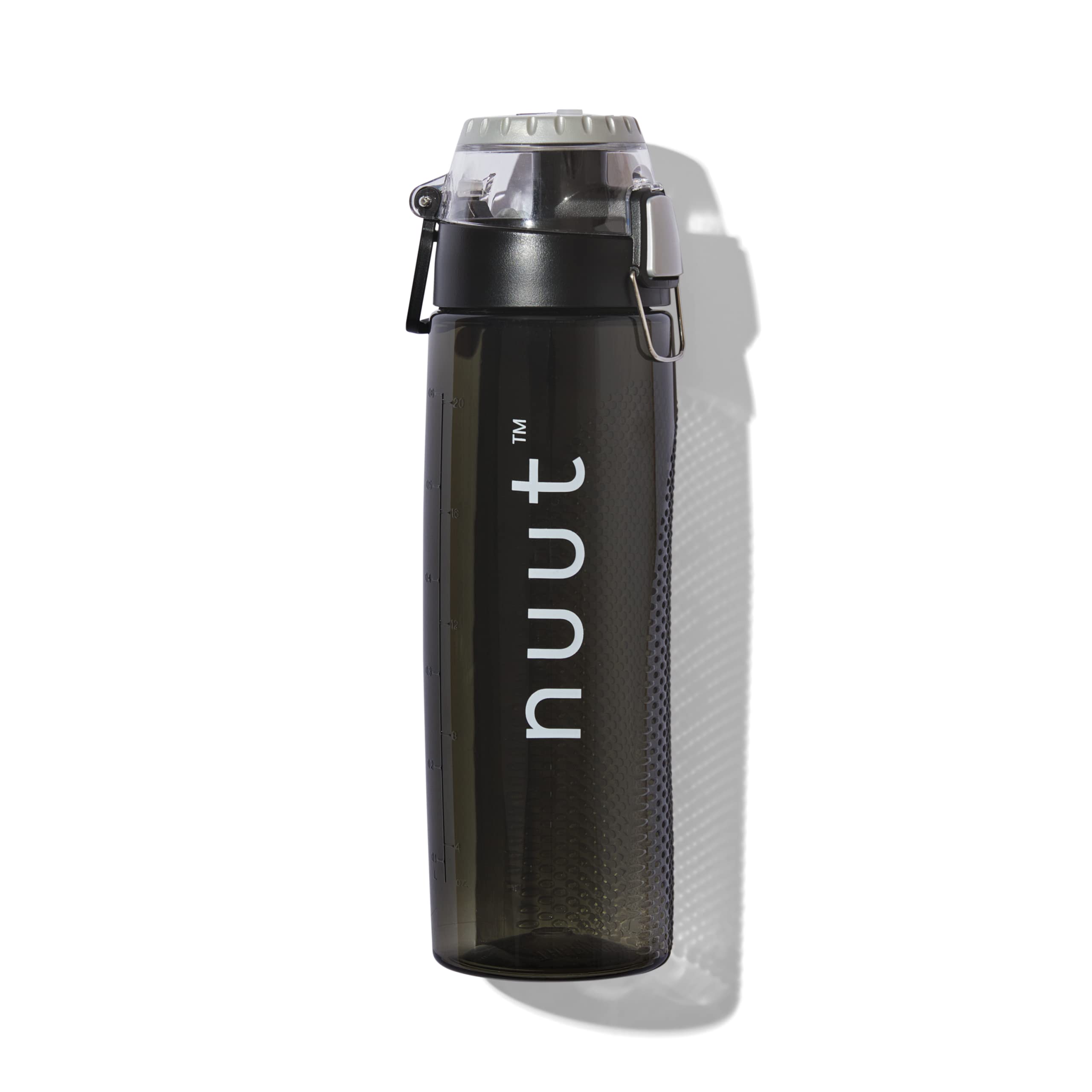 nuut x Thermos Bottle, BPA Free, Impact-Resistant, and Dishwasher Proof, Flip-up Lid with Locking Ring, Rotating Meter and Capacity Markings, 710ml