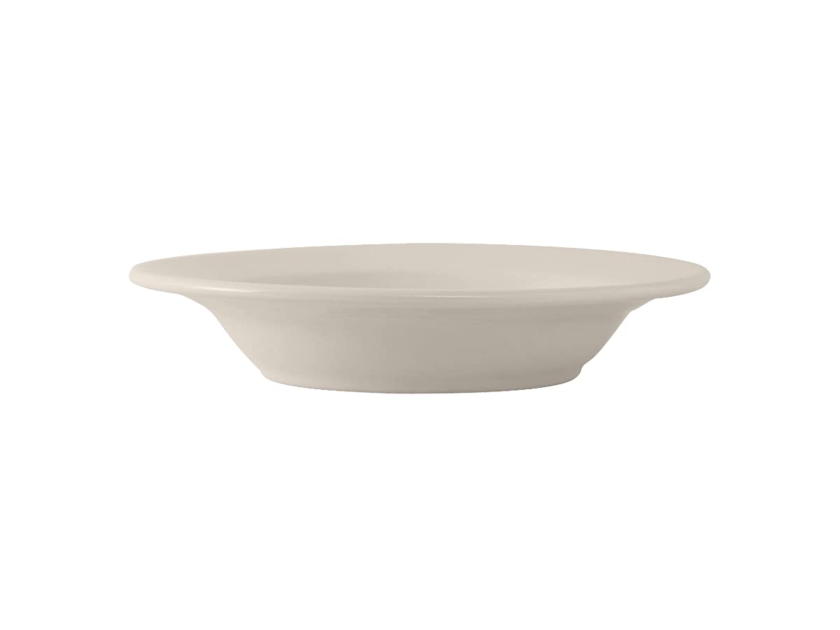 Tuxton China TRE-105 Pasta Bowl, 16 oz., 10-1/2" Dia. x 1-5/8" H, Round, Microwave & Dishwasher Safe, Oven Proof, Fully vitrified, Ceramic, Reno/Nevada, American White/Eggshell, Pack of 12