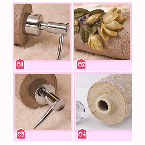 Soap Dispenser Elegant European Ceramic Hand Bottle Shampoo Shower Gel Hand Soap Dispenser Soap Dispenser for Bathroom Kitchen