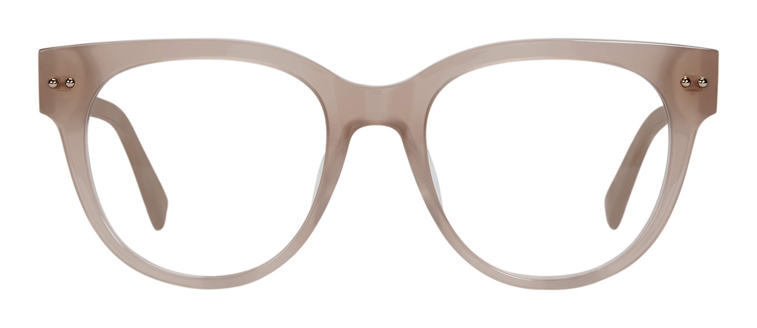 Rebecca Minkoff Women's Tilden 2 Oval Prescription Eyewear Frames, Pink Nude, 50mm, 19mm