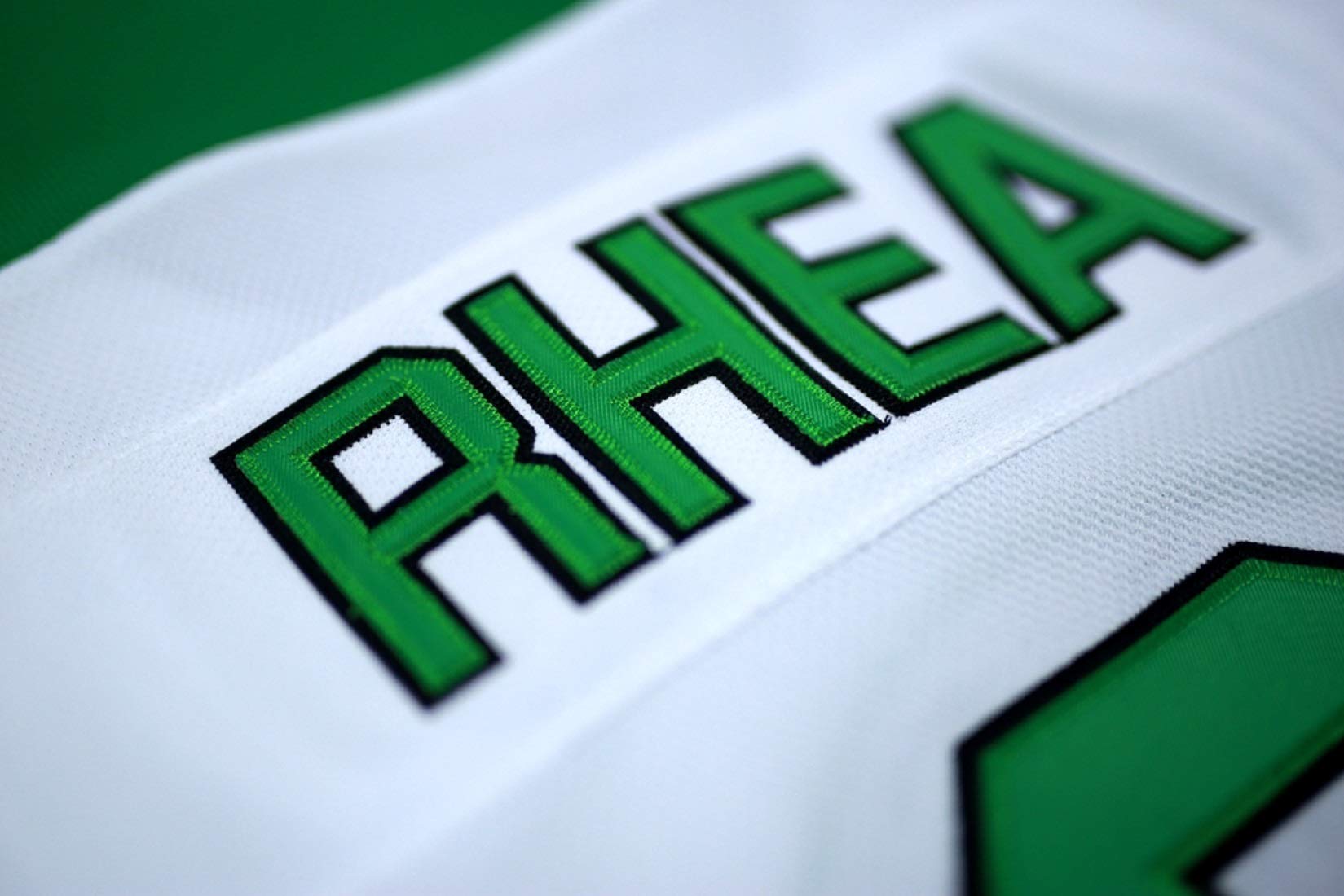 Ross The BOSS Rhea ST John's Shamrocks Hockey Jersey with EMHL Patch Stitch (38, White)