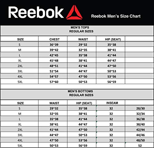 Reebok Men's Drawstring Shorts - Athletic Running & Workout Short w/Pockets - Cruz Short Charcoal Heather, Large