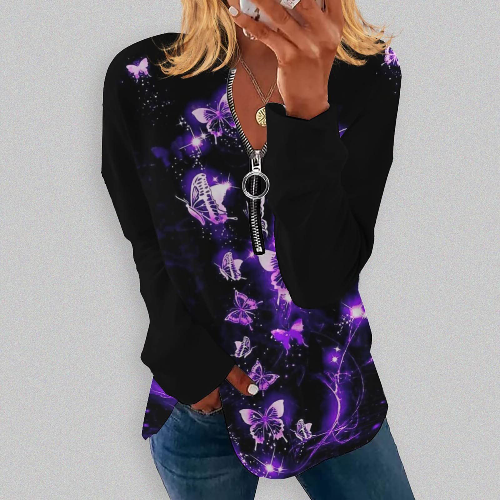 Women's Sweatshirt Tops Oversized Graphic Aztec Vintage Geometric Ethnic Western Graphic Shirts Generic Pullover St. Patricks Day Round Neck Tees Long Sleeve Printed Casual T-Shirt Valentine's Day